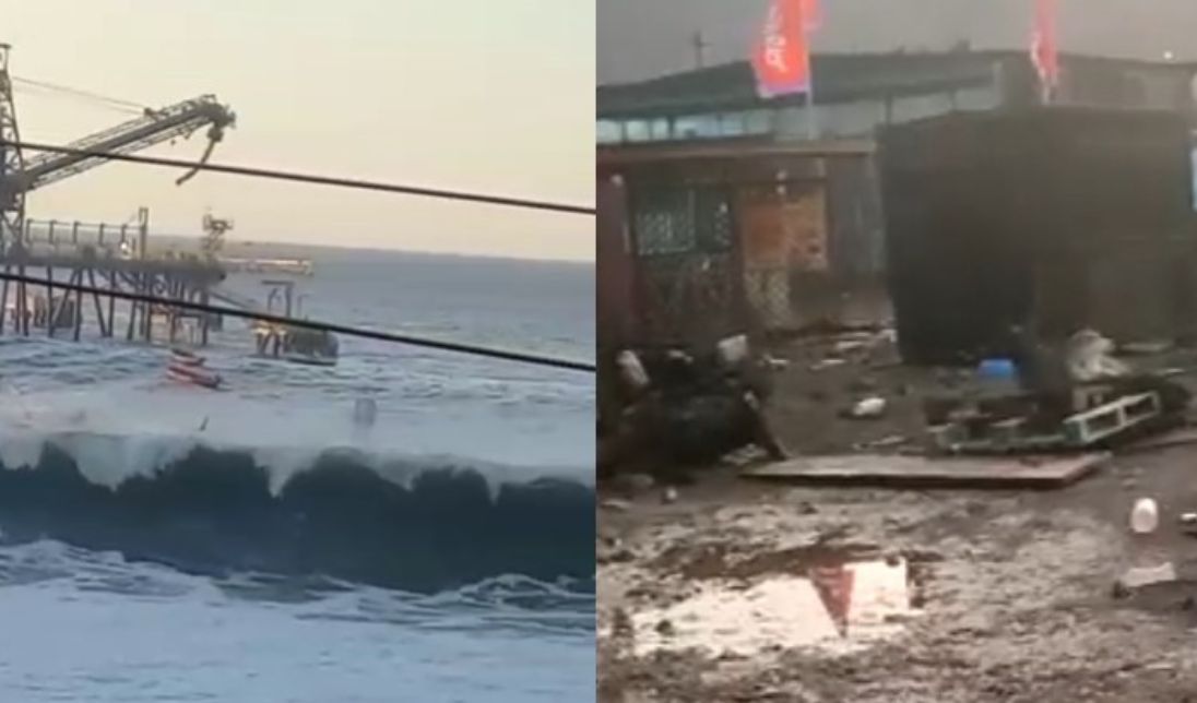 [VIDEO] Fuertes marejadas dañaron locales de Caleta Coloso de ...