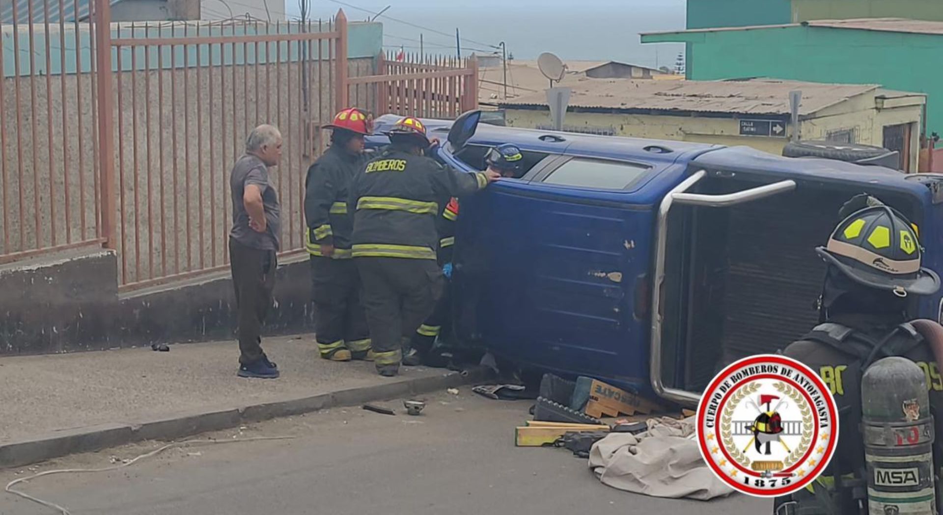 Un lesionado dejó colisión vehicular con posterior volcamiento en ...