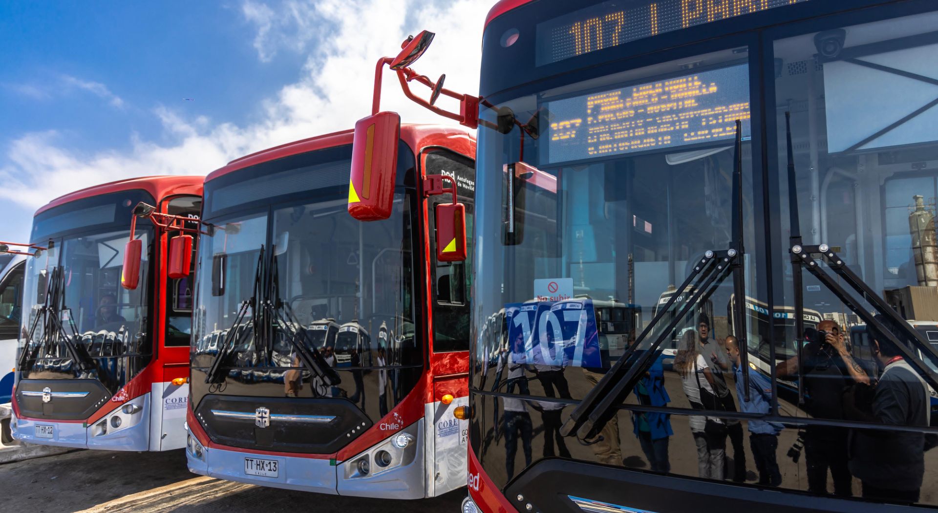 Entregan primeros buses eléctricos a línea 107 de Antofagasta y ...